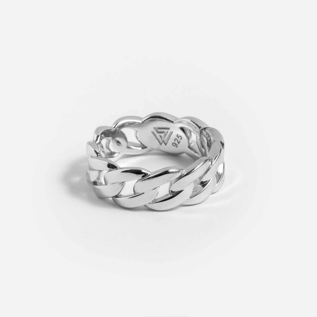 Cuban Ring aus 925 Sterling Silber oder Edelstahl für Herren ...